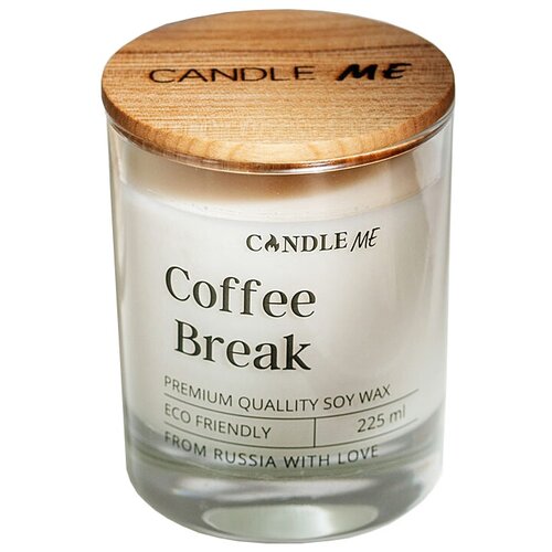 Свеча CANDLE ME Coffee break, белый