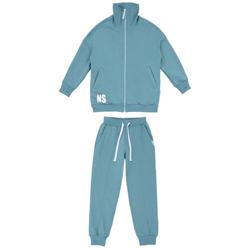 Комплект одежды NIKASTYLE, размер 152, голубой