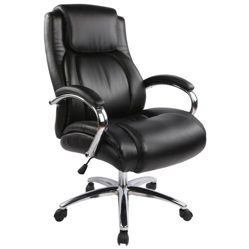 Компьютерное кресло EasyChair 585 TR для руководителя, обивка: искусственная кожа, цвет: черный