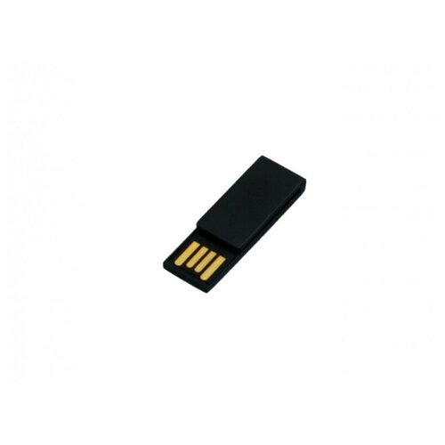 Пластиковая флешка зажим скрепка для нанесения логотипа (4 GB USB 2.0 Черный p_clip01 Flash drive)
