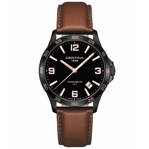 Наручные часы Certina Urban C0338513605700, черный, коричневый