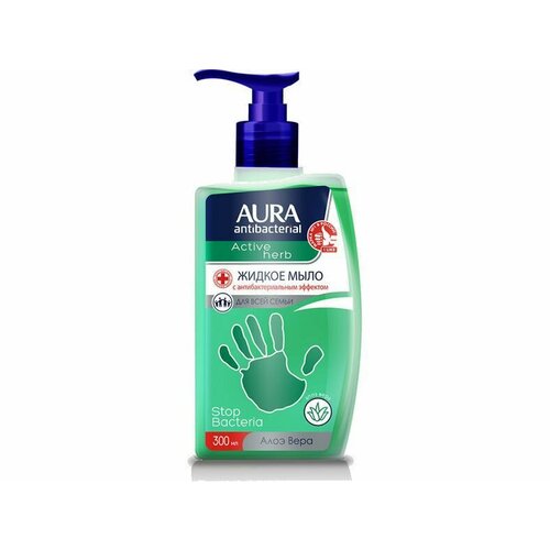 Жидкое мыло с антибактериальным эффектом Aura Алоэ