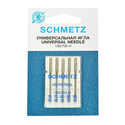 Иглы стандартные Schmetz с покрытием антиклей 130/705H-SU №80, уп.5 игл