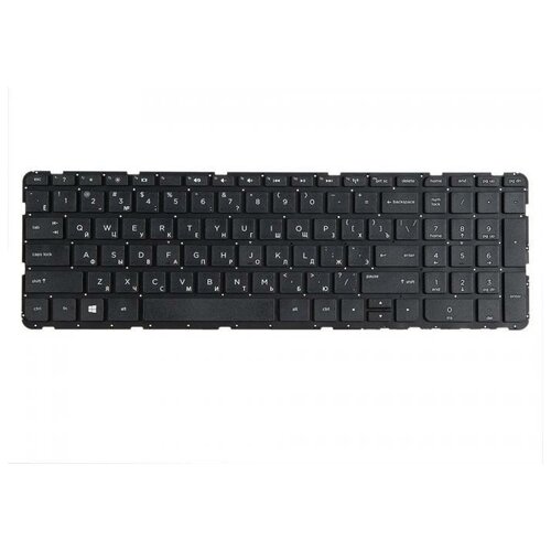 Клавиатура для ноутбука HP Pavilion 15, 15-e,15-g, 15-n, 15-r, 250 G3, 255 G3, 256 G3, черная без рамки, гор. Enter ZeepDeep