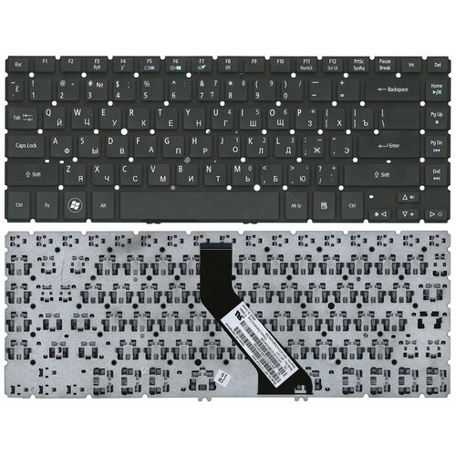 Клавиатура для ноутбука Acer NSK-R8BBQ черная без рамки
