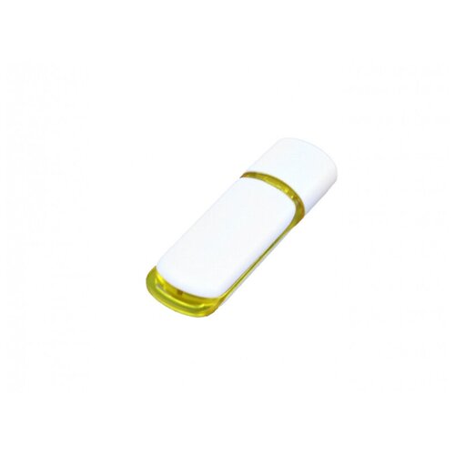 Промо флешка пластиковая с цветными вставками (32 Гб / GB USB 3.0 Желтый/Yellow 003 Родео PL143)
