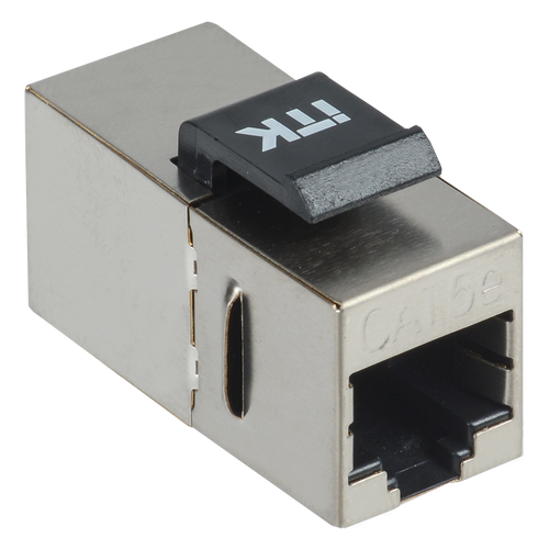 Проходной адаптер кат. 5E FTP RJ45-RJ45 Keystone Jack | код CS7-1C5EF | ITK (3шт. в упак.)