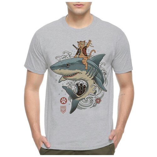 Футболка DS Apparel, размер 2XL, серый
