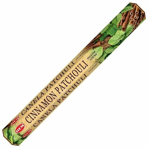 Hem Incense Sticks CINNAMON-PATCHOULI (Благовония корица - пачули, Хем), уп. 20 палочек.