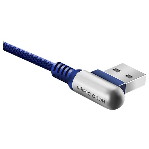 Кабель Hoco U17 Capsule USB - microUSB только для зарядки, 1.2 м, 1 шт., синий