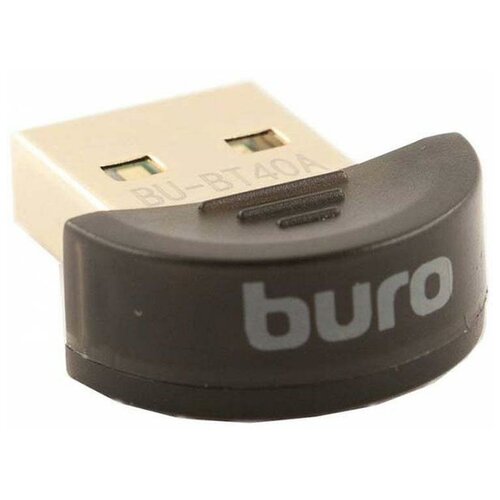 Адаптер USB Buro BU-BT40A Bluetooth 4.0+EDR class 1.5 20м чипсет CSR8510 Win 7/8/10 черный