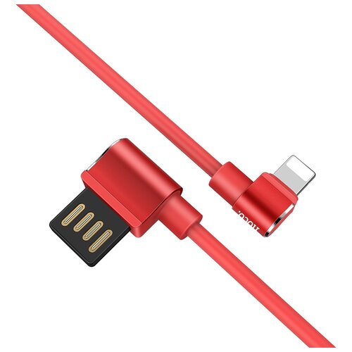 Кабель Hoco U37 Long roam USB - Lightning, 1.2 м, 1 шт., красный