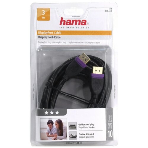 Кабель Hama DisplayPort (m) DisplayPort (m) 3m (H-78443)