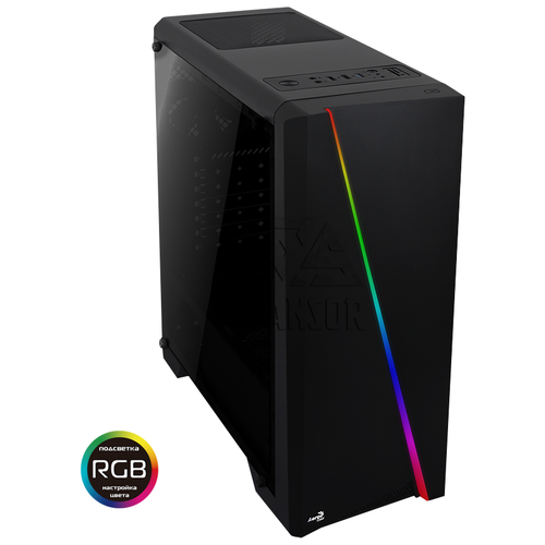 Компьютер GANSOR OPTIMAL-2277687 Intel Pentium G6400 4.0 ГГц, Z490M, 32Гб 2666 МГц, SSD 240Гб, HDD 3Тб, Intel HD Graphics 630, 500Вт