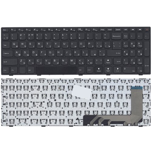 Клавиатура для ноутбука Lenovo IdeaPad 110-15ISK 110-17ACL 110-17IKB черная с рамкой