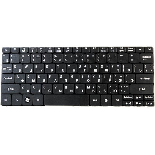 Клавиатура для Acer One 532 522 D255 D260 Черная p/n: ZH9, 90.4GS07. C0R, 9Z. N3K82. A0R, 9Z. N3K82. Q0R