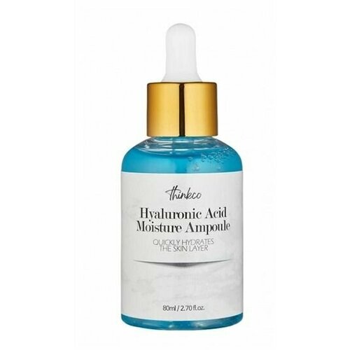 THINKCO Сыворотка для лица увлажняющая гиалуроновая кислота Hyaluronic Acid Moisture Ampoule, 80 мл