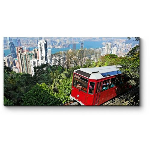 Модульная картина Прогулочный трамвайчик в Гонконге110x55