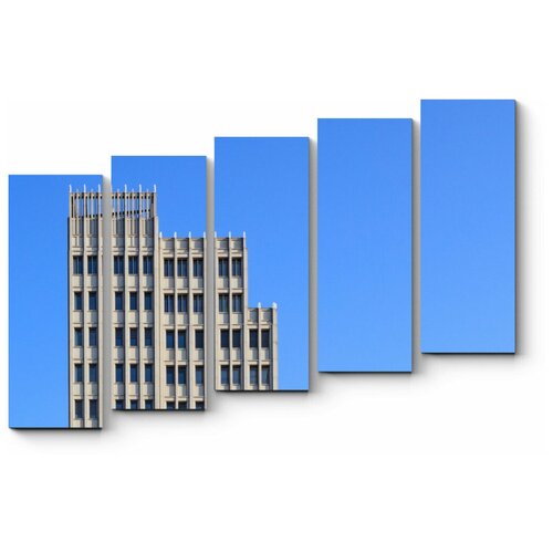 Модульная картина Одинокий небоскреб 110x77