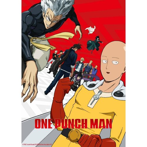 Плакат, постер на холсте Ванпанчмен (One-Punch Man, 2015-2019г). Размер 42 х 60 см