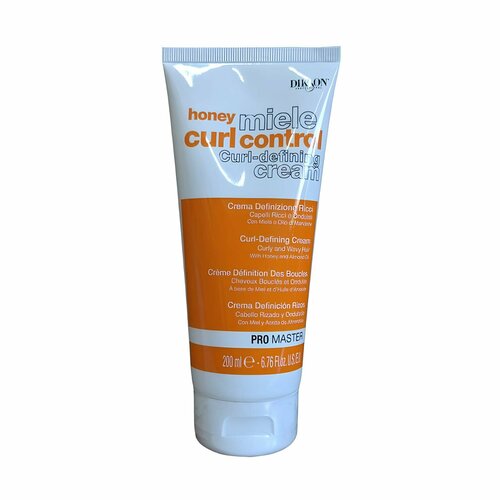 Крем для вьющихся и волнистых волос с медом и маслом миндаля Dikson Honey Miele Curl Control Promaster Cream, 200 мл