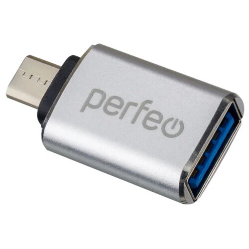 Аксессуар Perfeo PF-VI-O012 USB - MicroUSB OTG 3.0 Silver PF_C3002