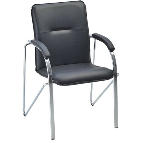 Комплект стульев Helmi Самба М (HL-F04), металл/искусственная кожа, 2 шт., цвет: черный/хром