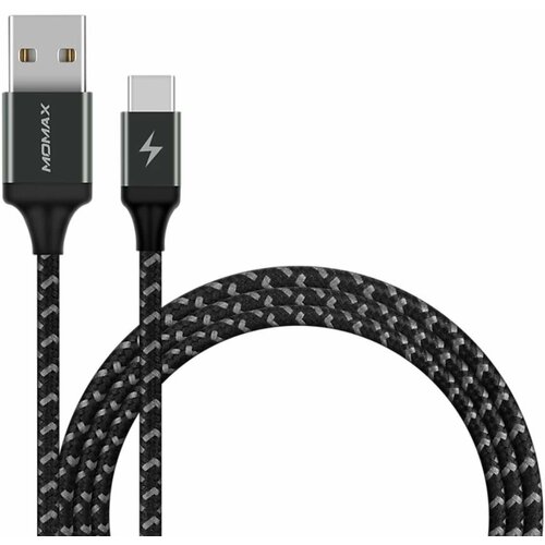 Кабель UBS Type C Momax Go Link Fast Charge Cable 1 метр - Темно-серый (DTA11AD)