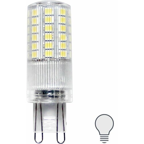 Комплект (10шт) светодиодных ламп Lexman G9 170-240 В 4 Вт капсула прозрачная 400 лм нейтральный белый свет