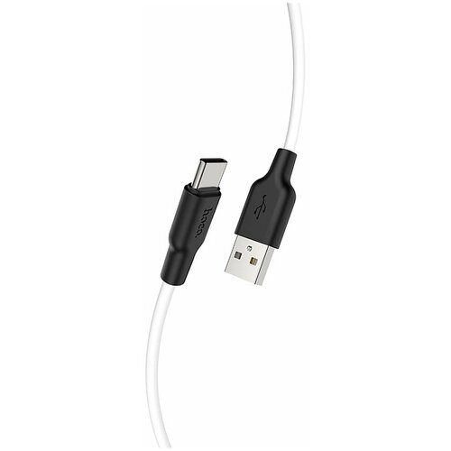 Кабель USB HOCO X21 Plus Silicone USB - Type-C 3А 2м белый