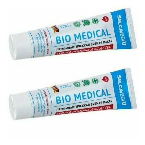 Silcamed Зубная паста Bio Medical, 130 г, 2 уп