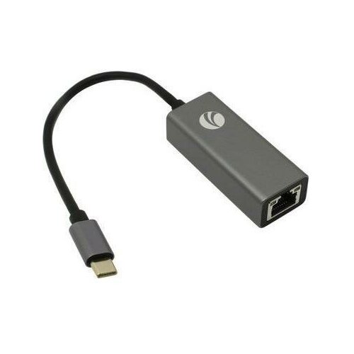 Кабель-переходник USB 3.1 Type-C -->RJ-45 1000Mbps Ethernet, Aluminum Shell, 0.15м VCOM