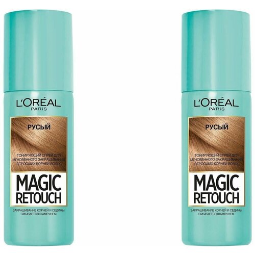 L'OREAL Magic Retouch Тонирующий спрей Русый 75мл, 2уп.