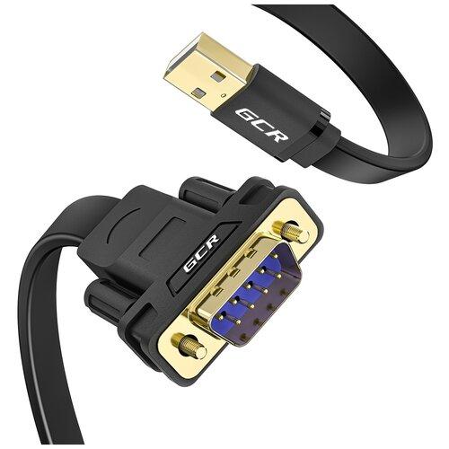 Переходник/адаптер GCR USB - DB9 RS-232 (GCR-UOC5M), 0.5 м, 1 шт., черный