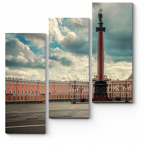 Модульная картина Александровская колонна на Дворцовой площади 70x75