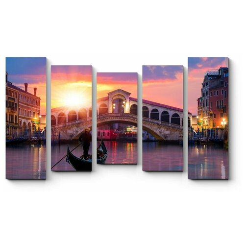 Модульная картина Мост Риальто в Венеции180x108