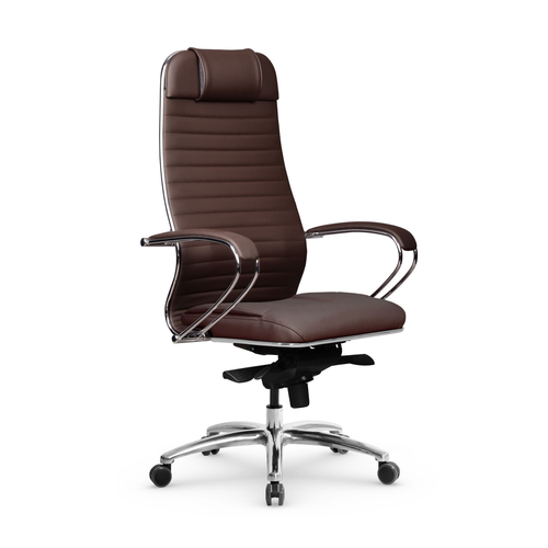 Кресло Samurai KL-1.04 MPES, кресло Метта с механизмом качания, кресло компьютерное, кресло офисное, кресло самурай, кресло для дома и офиса (Коричневый)