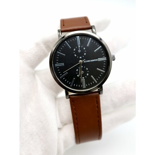 Наручные часы Accord Denton, черный, коричневый