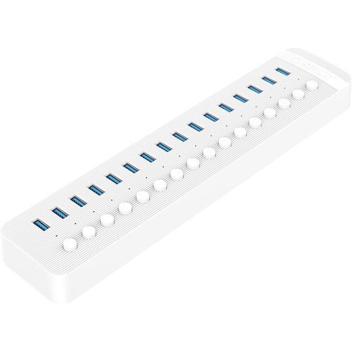 USB-концентратор  ORICO CT2U3-16AB, разъемов: 16, 100 см, белый