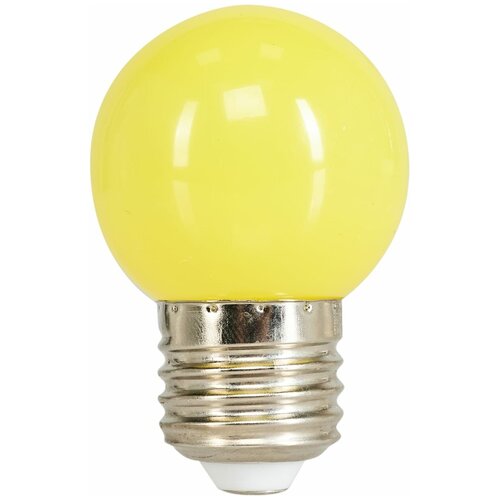 Лампа светодиодная Volpe E27 220 В 1 Вт шар матовый 80 лм жёлтый свет