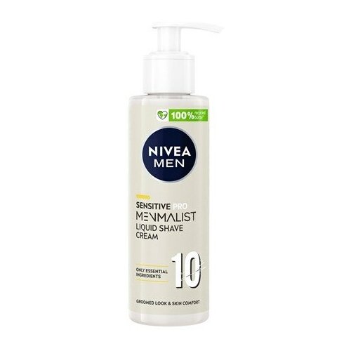 Жидкий крем для бритья SENSITIVE PRO MENMALIST Nivea Men для чувствительной кожи, 200 мл.