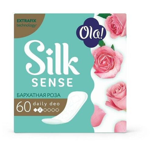 Ola! Прокладки ежедневные Ola! Silk Sense бархатная роза, 60 шт.