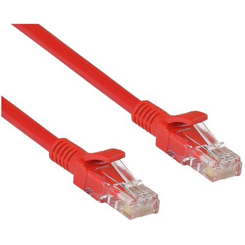 Патч-корд ExeGate UTP-RJ45-RJ45-C6-0,5M-RD (EX282023RUS)