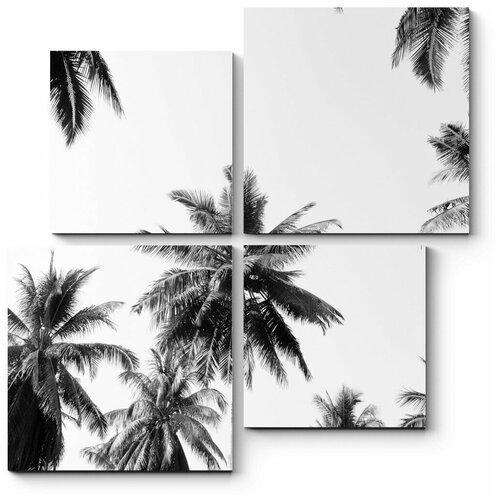 Модульная картина Тропический рай 70x70