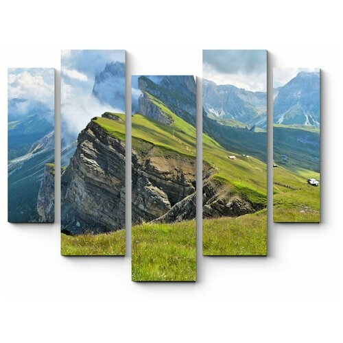Модульная картина Итальянские Альпы 181x147