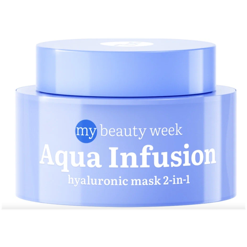 Маска для лица 7Days My beauty week Aqua infusion 2 в 1, увлажняющая, с гиалуроновой кислотой, 50 мл
