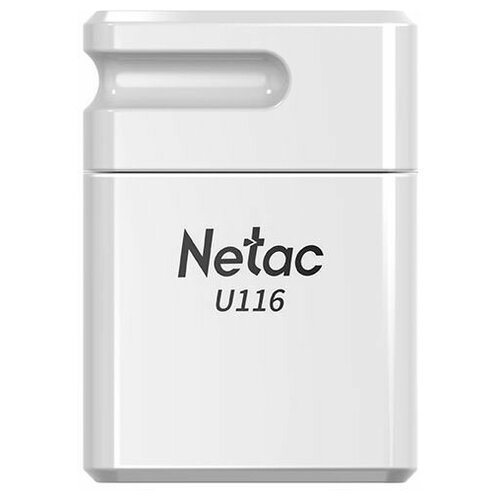 Флешка USB NETAC U116 128ГБ, USB3.0, белый [nt03u116n-128g-30wh]