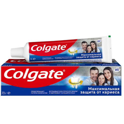 Colgate зубная паста максимальная защита от кариеса свежая мята 50мл