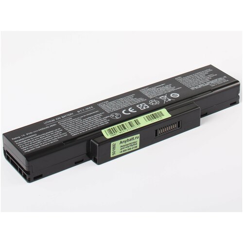 Аккумуляторная батарея Anybatt 11-U4-1229 4400mAh для MSI Megabook M670, Megabook EX610, Megabook M677, Megabook GX600, Megabook M662, Megabook VR601, EX465, MS-1722, EX630, GT725, VR602, Megabook GX620, Megabook GX640, GT627, Megabook EX600