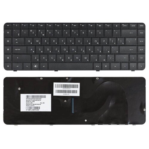 Клавиатура для ноутбука HP Compaq Presario G62-a80er черная